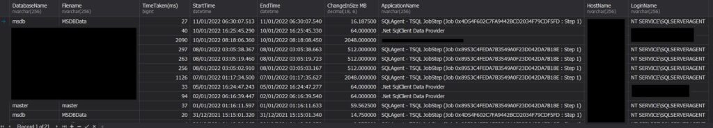 SQL – Check When All Databases on Server Last Auto Grow | JRevell.com